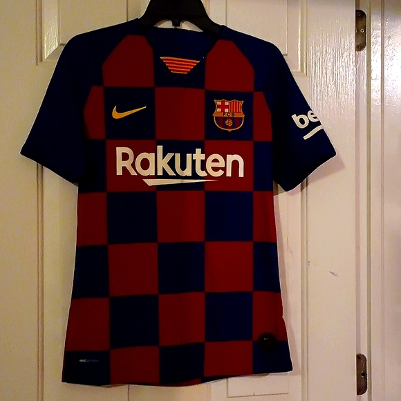 Nike | Shirts | Nike Fc Barcelona Jersey 2202 La Liga Rakuten Messi ...